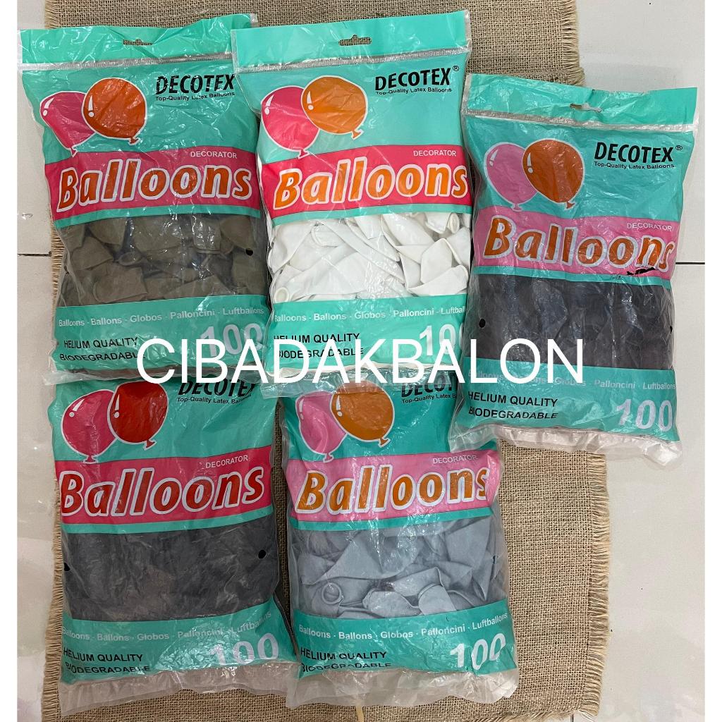 Jual Balon Latex Doff DECOTEX TEBAL 3.2gram 12 Inch / Decoloon / Latex ...
