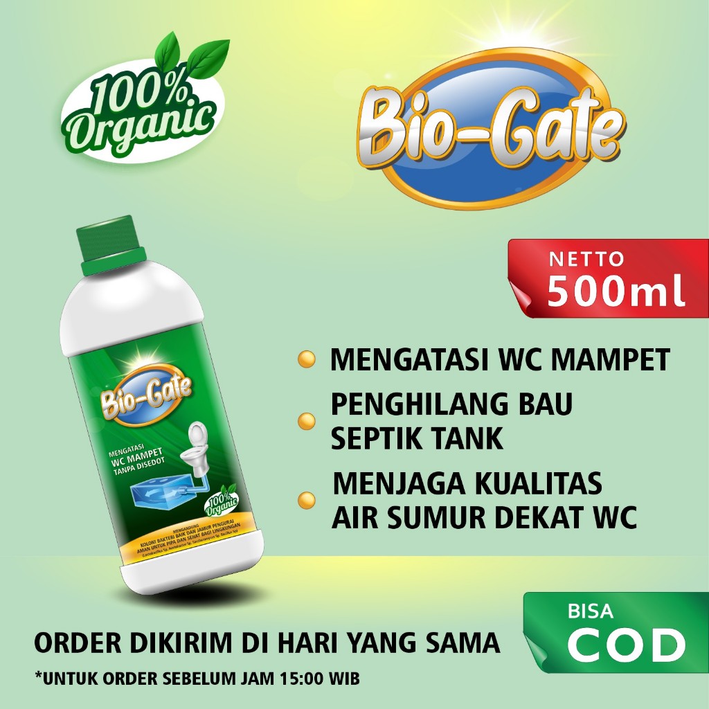 Jual BIO GATE Formula Penguras WC Tersumbat Paling Efektif Organik ...
