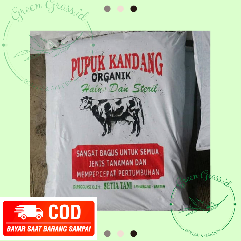 Jual Pupuk kandang sapi merah organik halus dan steril - KEMASAN MERAH ...