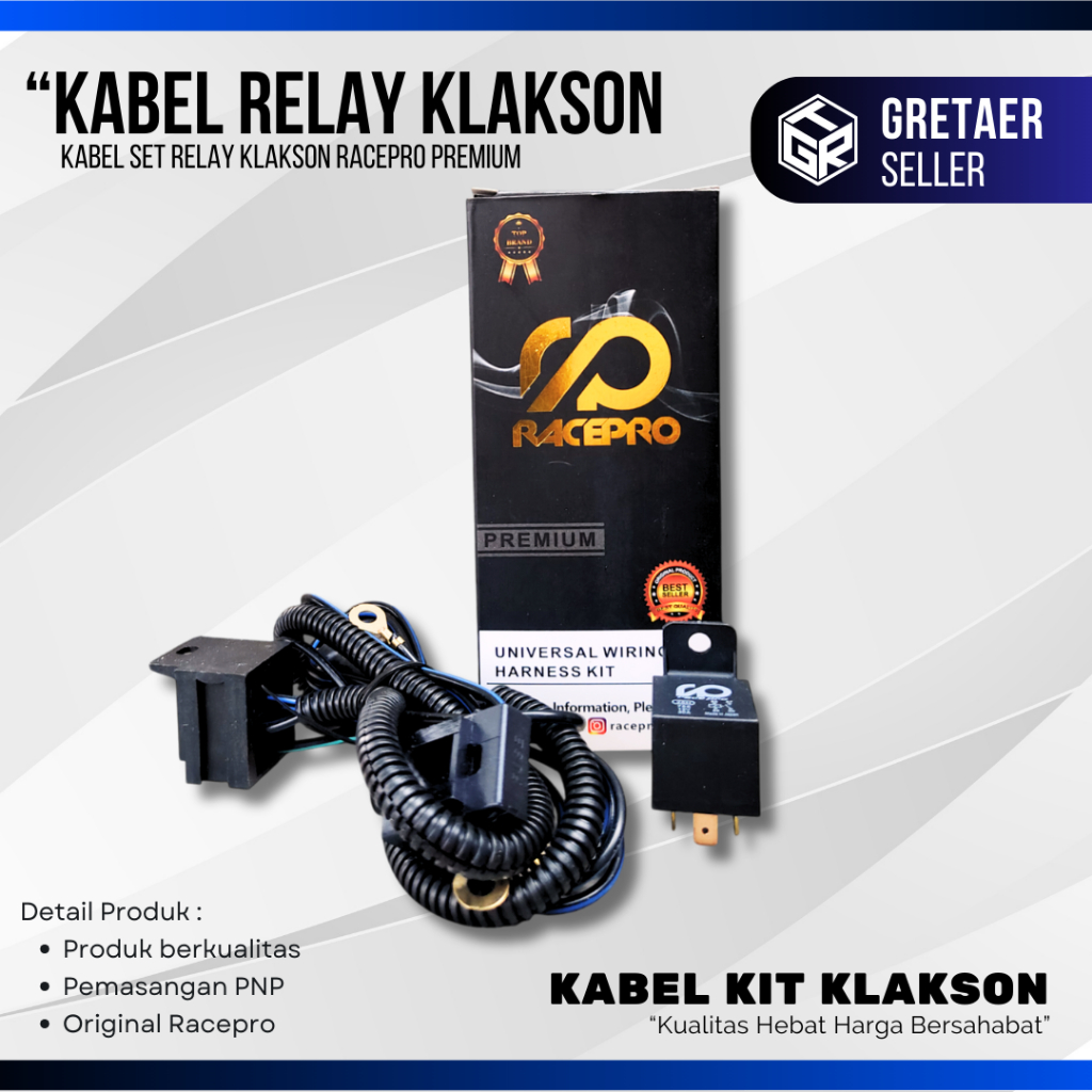 Jual KABEL KIT KABEL RELAY KLKASON 1 SET RELAY 12V 30A - RELAY KLAKSON ...