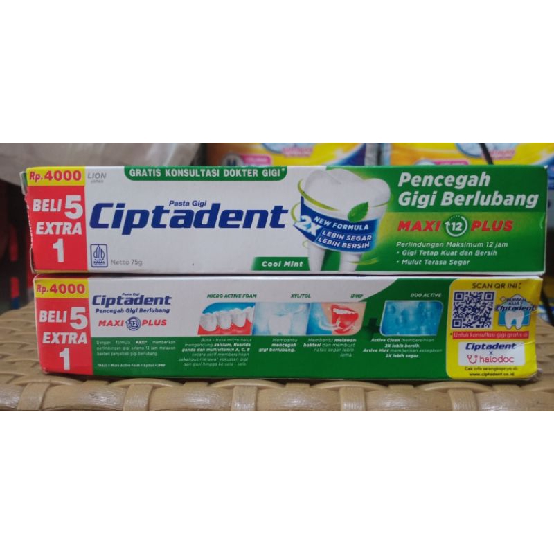 Jual Pasta Gigi Ciptaden Mencegah Gigi Berlubang (75g) | Shopee Indonesia
