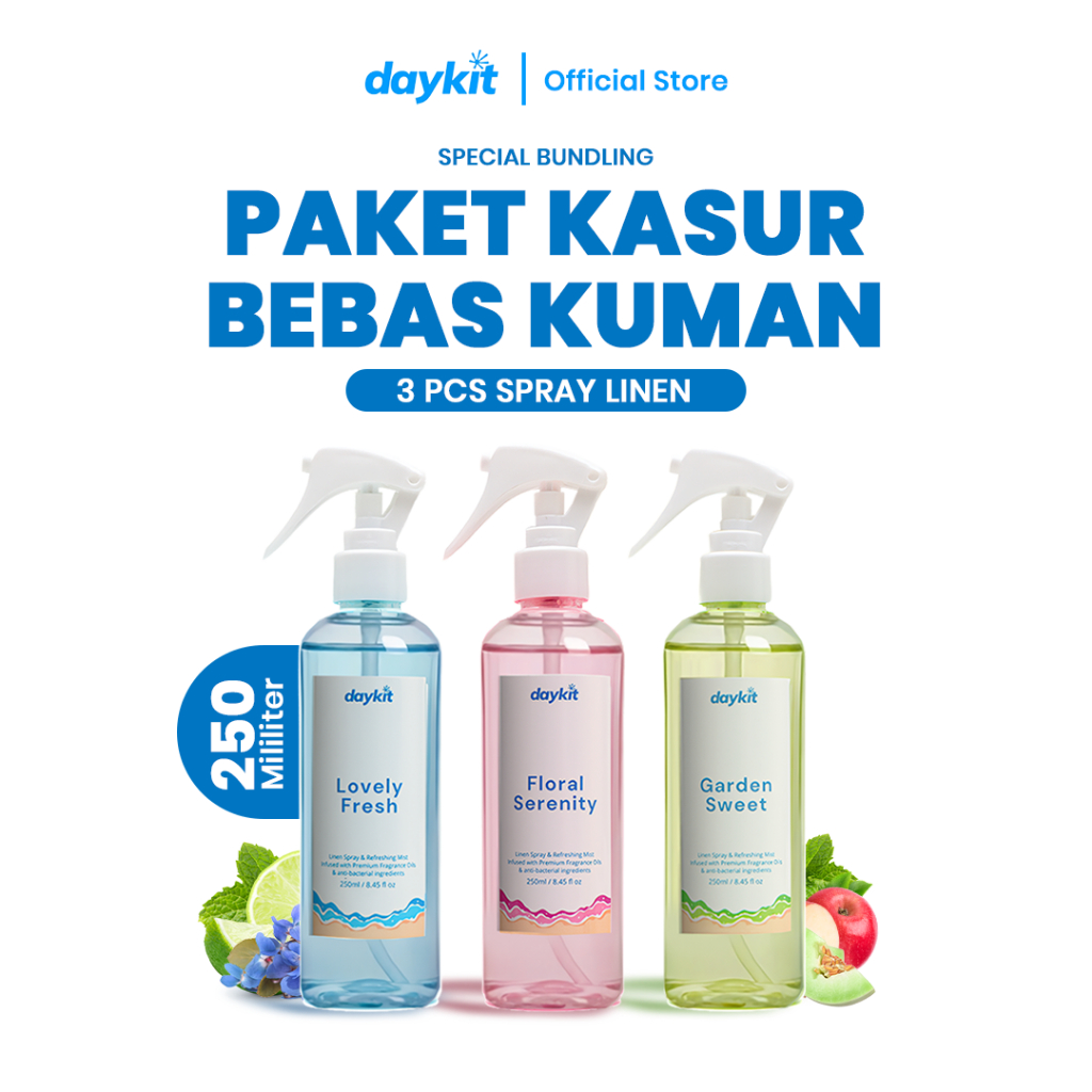 Jual DAYKIT Room & Linen Spray Anti Bakteri 250ml / Anti Virus / Anti Bacterial / Pengharum Kain ...