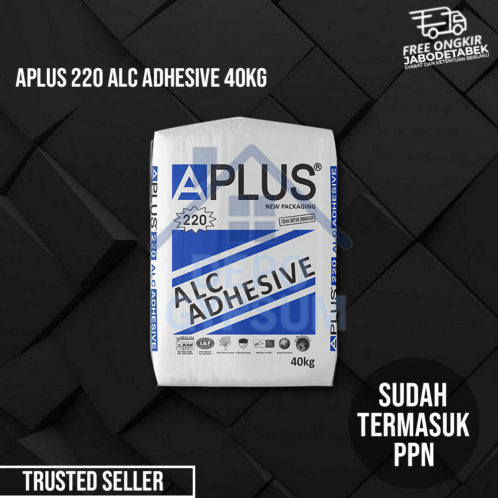 Jual Aplus 220 ALC Adhesive 40Kg | Shopee Indonesia