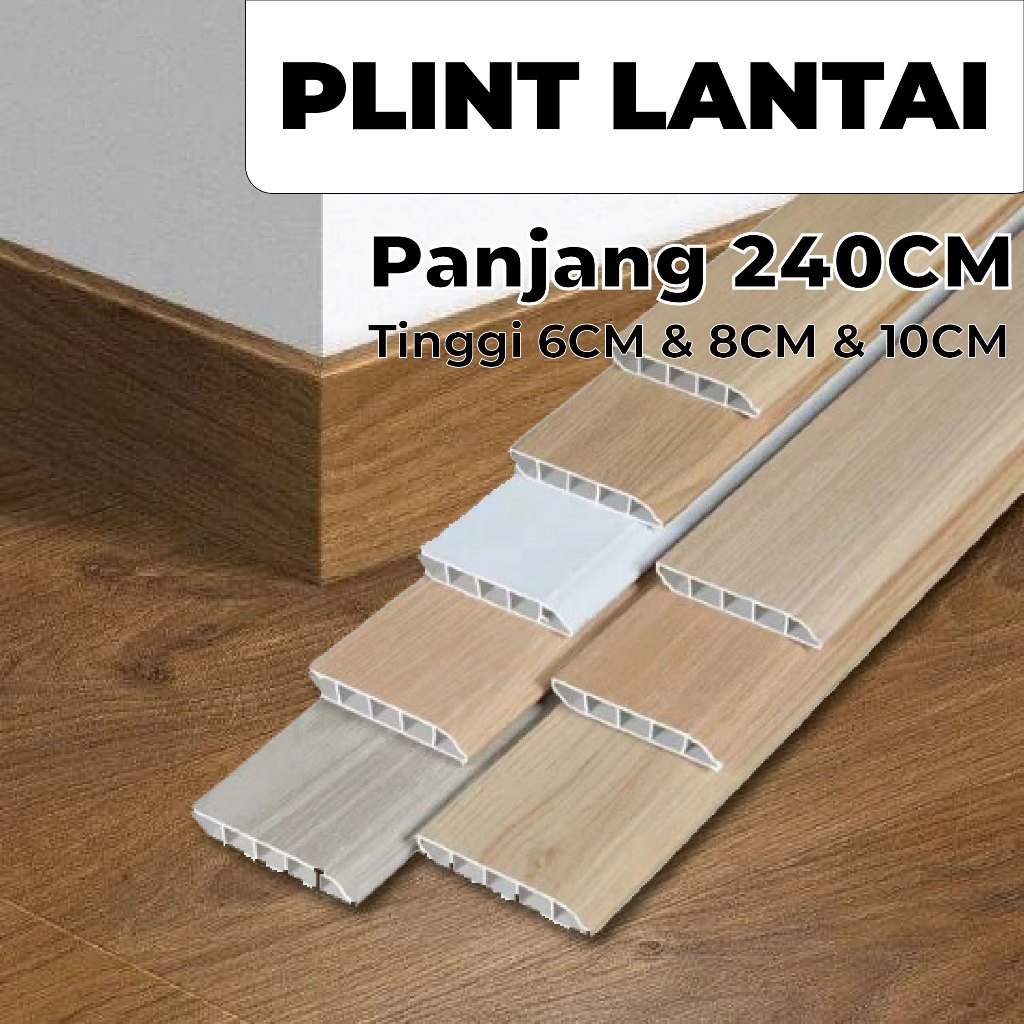 Jual PLINT LANTAI PVC LIST PLANK LIS SKIRTING DINDING PARKIT PADAT AKSESORIS DEKORASI | Shopee ...