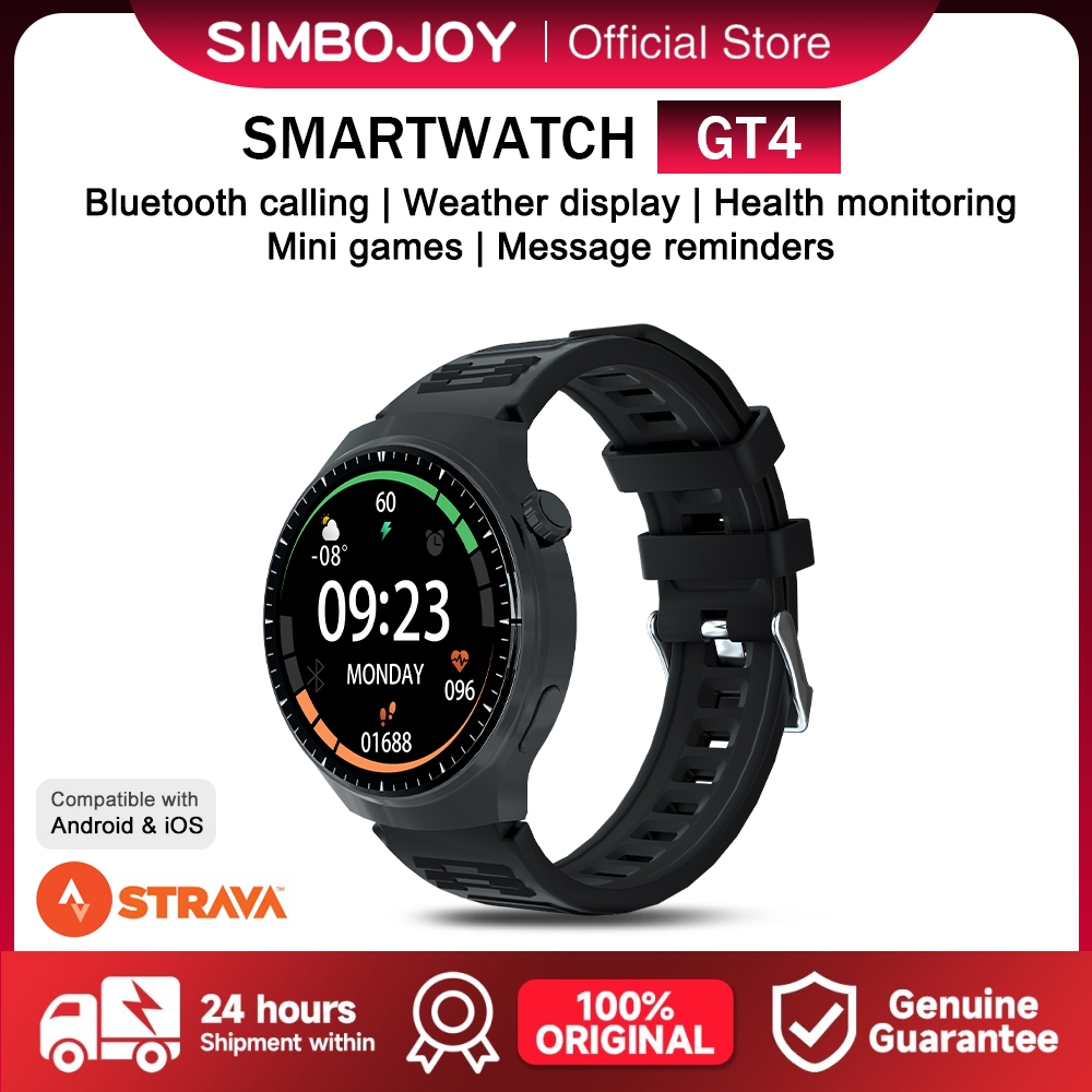 Jual Simbojoy GT4 PRO smartwatch jam tangan couple sport watch tipis ...