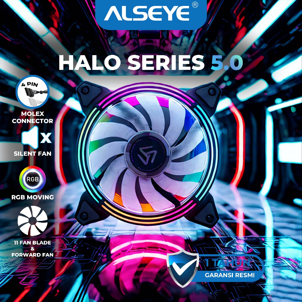 Jual Alseye Fan Case Fan Case RGB 12 cm Fan Casing Fan Cpu Cooler 12CM ...