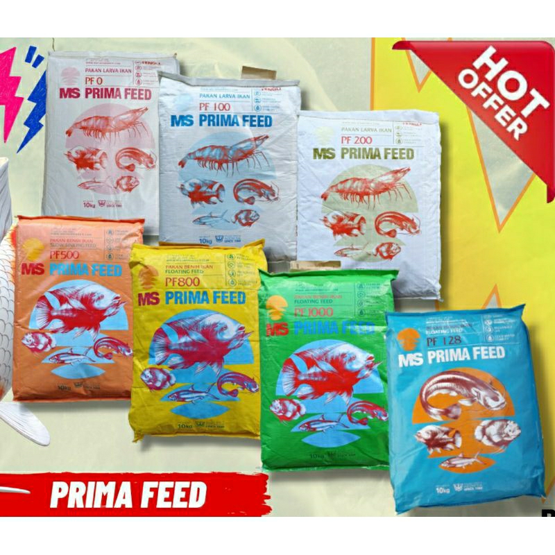 Jual MS PRIMA FEED PF500 PF800 PF1000 PAKAN IKAN BIBIT IKAN KECIL ...