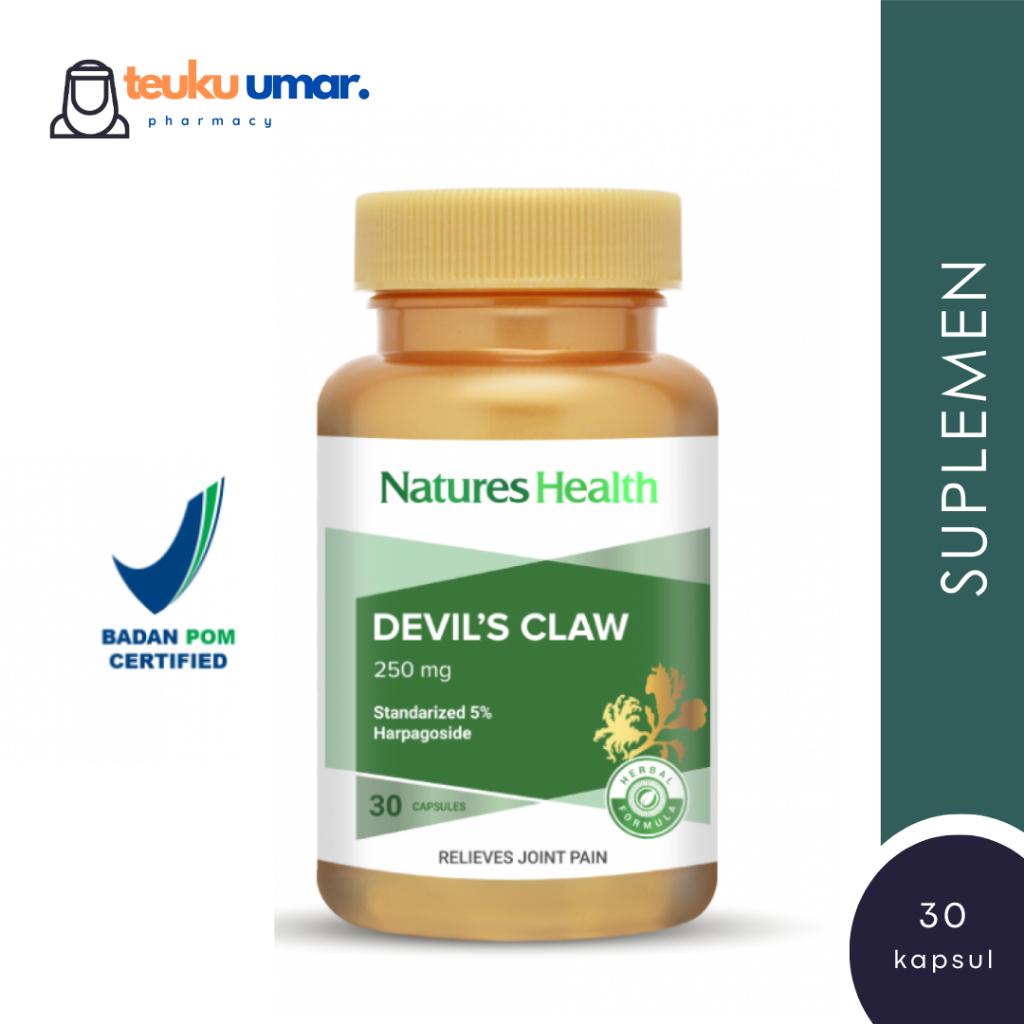 Jual [Vitamin] Nature's Health Devil's Claw Isi 30 Kapsul | Suplemen ...