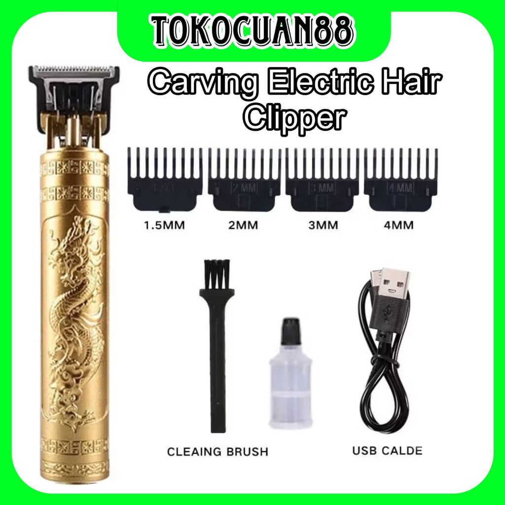 Jual Tokocuan88 - Alat Cukur Rambut Elektrik / Mesin Cukur Motif Naga | Shopee Indonesia