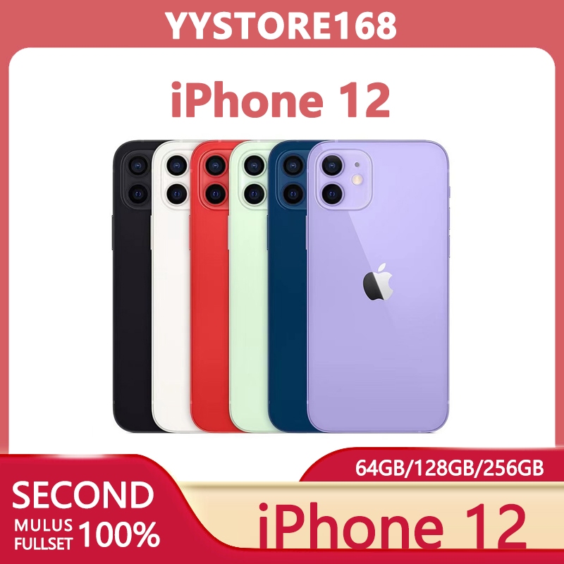 Jual IPHONE 12 SECOND ORIGINAL 256GB/128GB/64GB Second Mulus Fullset ...