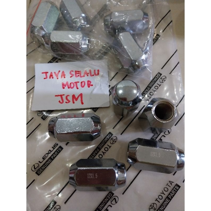 Jual Nut Racing Long Mur Baut Roda Racing Panjang Drat 12X1.5 Kunci 19 ...