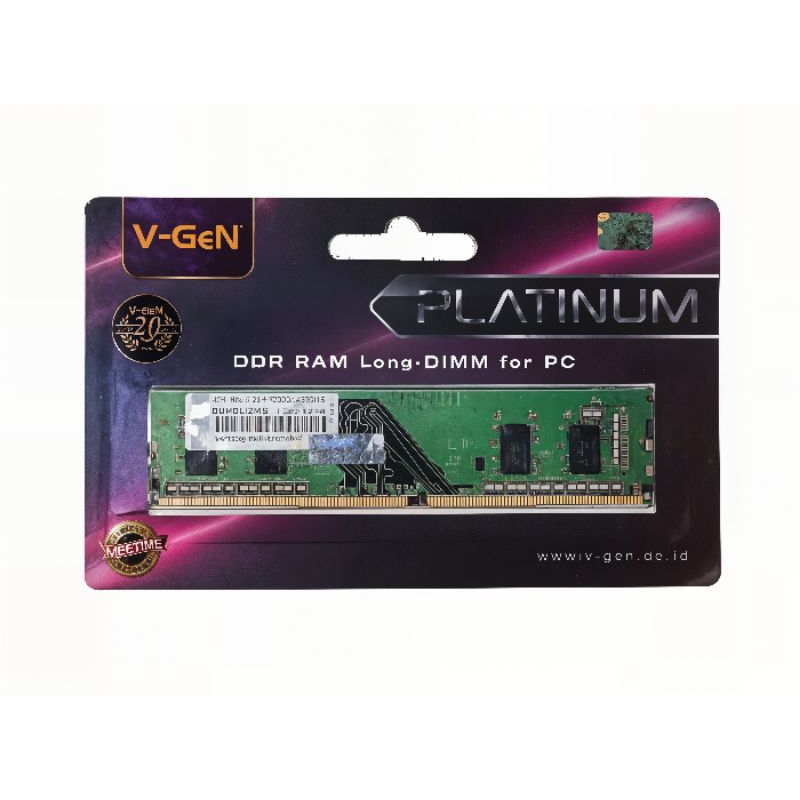Jual V-GeN Platinum DDR4 4GB PC25600 3200MHz / RAM 4GB - Desktop PC ...