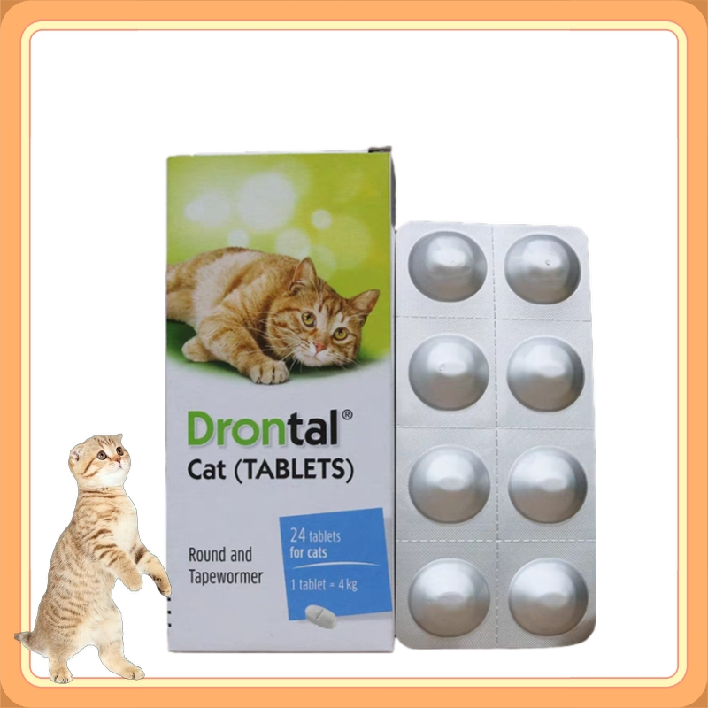 Jual 【exp2029】Drontal Cat 1 tablet Dewormer Tablets for Cats ...