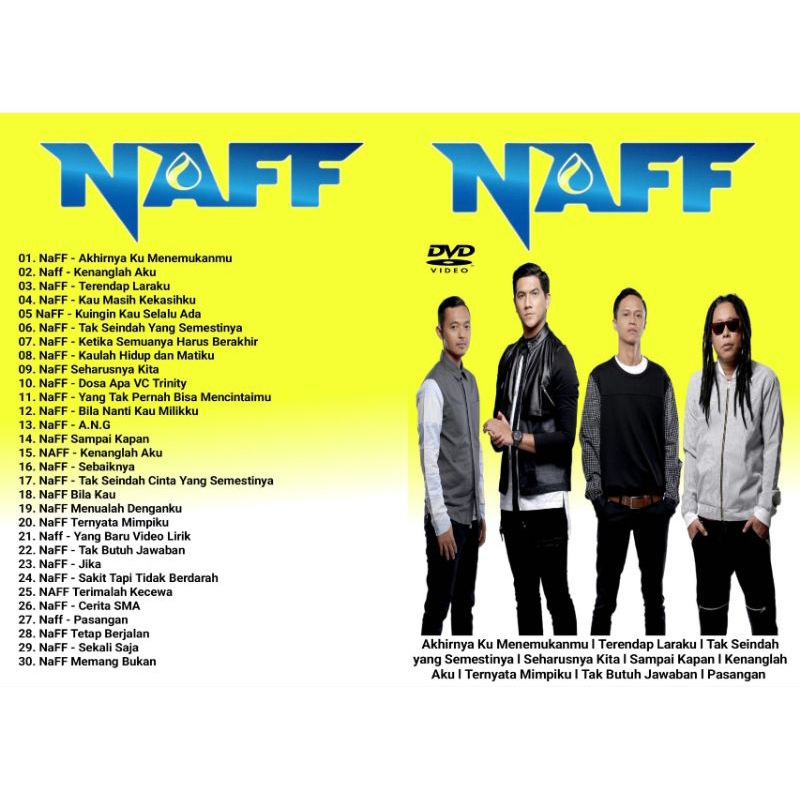 Jual Kaset DVD lagu album NAFF PALING DICARI - KASET DVD MURAH | Shopee ...