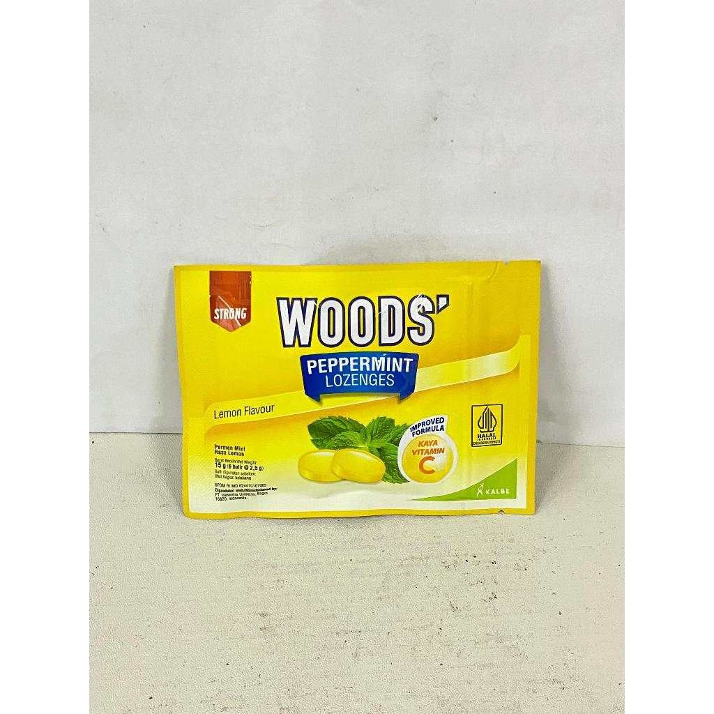 Jual WOODS LOZENGES LEMON VITAMIN C 15G | Shopee Indonesia