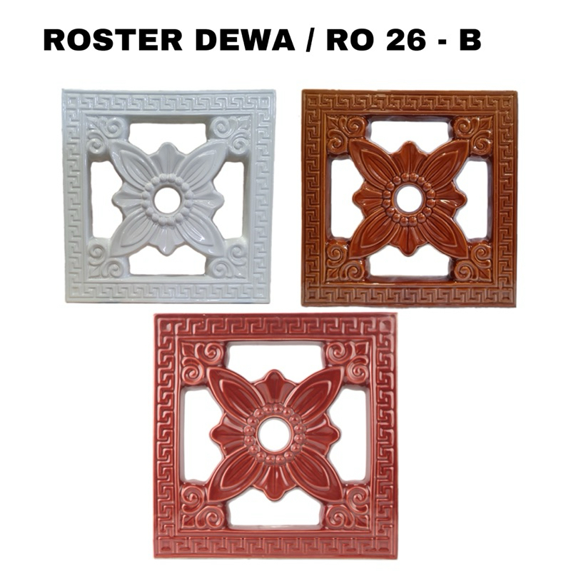 Jual Roster / Keramik Trisensa / Keramik Lubang Angin Motif Dewa 20x20 ...