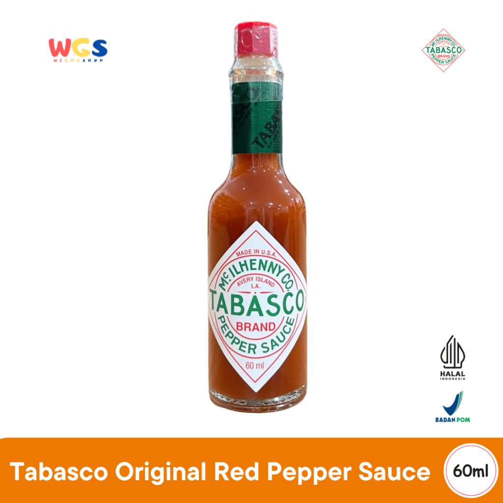 Jual Tabasco Original Red Pepper Sauce 60ml - Saus Cabe Asli Amerika ...
