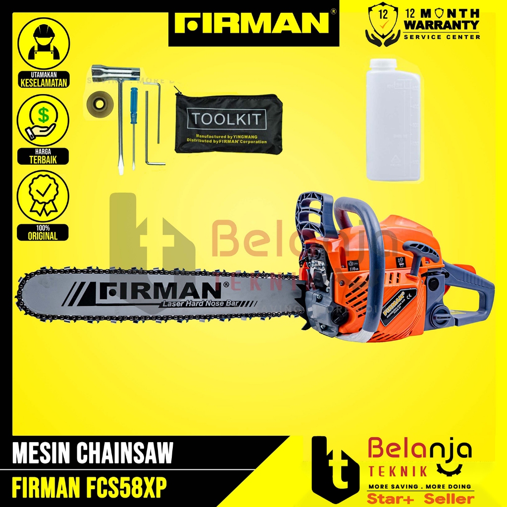 Jual Chainsaw FIRMAN Chainsaw FCS 58 XP 22 Inch SN Potong Gergaji Kayu ...