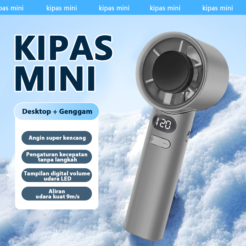 Jual Kipas Angin Turbo High-Speed Portable Mini Strong Wind 100 Gear ...