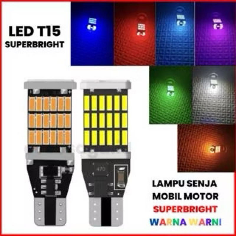 Jual ORIGINAL MEREK LUMINOS LAMPU MOTOR MOBIL T15 45 LED LAMPU SEIN DAJAL SEN DAJJAL SUPER ...