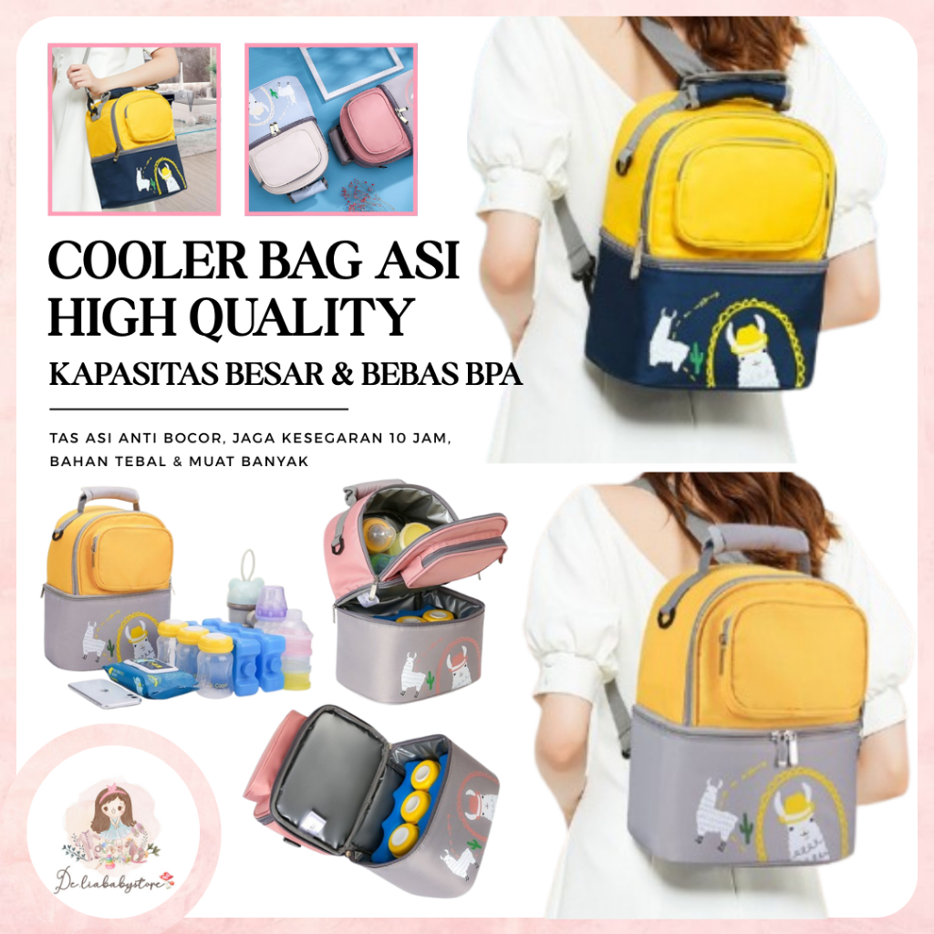 Jual diaper bag tas asi tas penyimpanan asi diaper bag sling coolerbag ...
