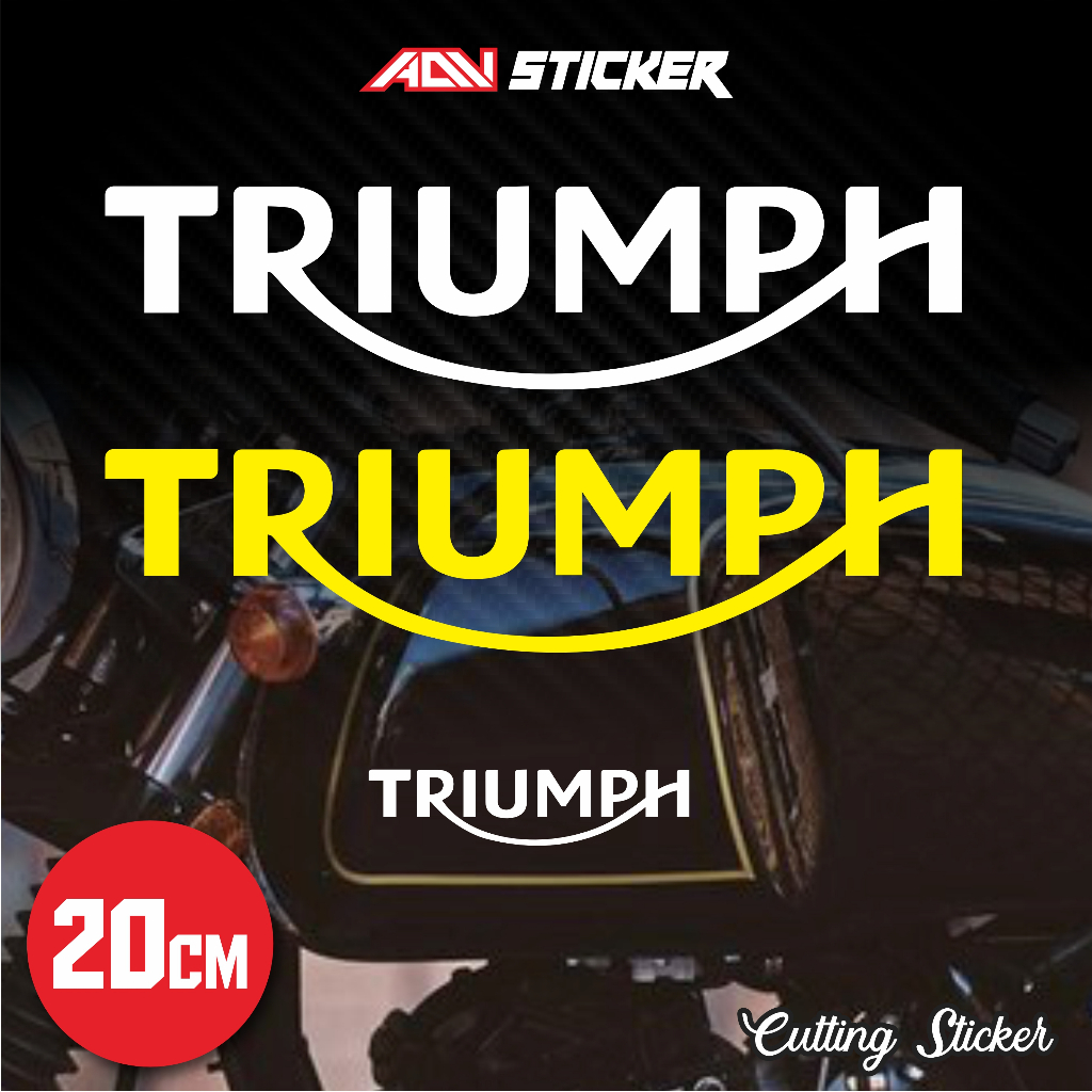 Jual Sticker Cutting Logo Triumph | Cutting Sticker Motor Premium ...