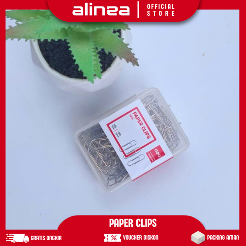 Jual Paper clip kecil ukuran 25mm Silver Deli 0025 Isi 100 pcs | Shopee ...