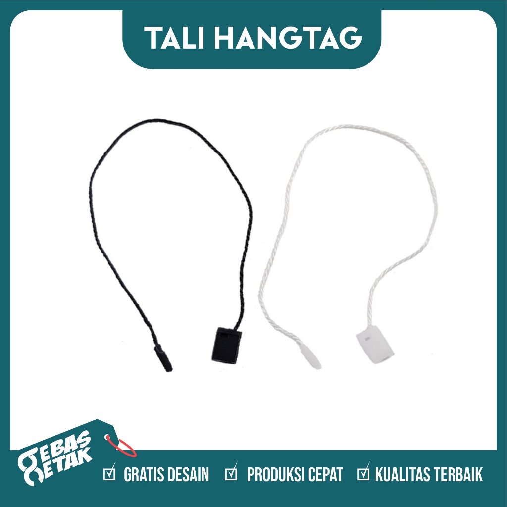 Jual [100 PCS] TALI HANGTAG MURAH LOOP PIN NYLON HANG TAG LABEL BAJU ...