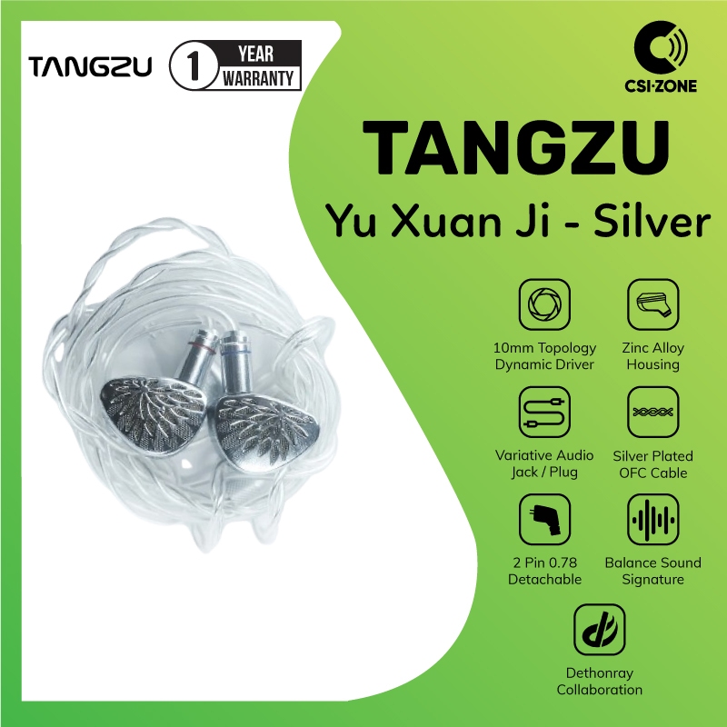 Jual Tangzu Yu Xuan Ji Silver 10mm Dynamic Driver In Ear Monitor Earphone | Shopee Indonesia