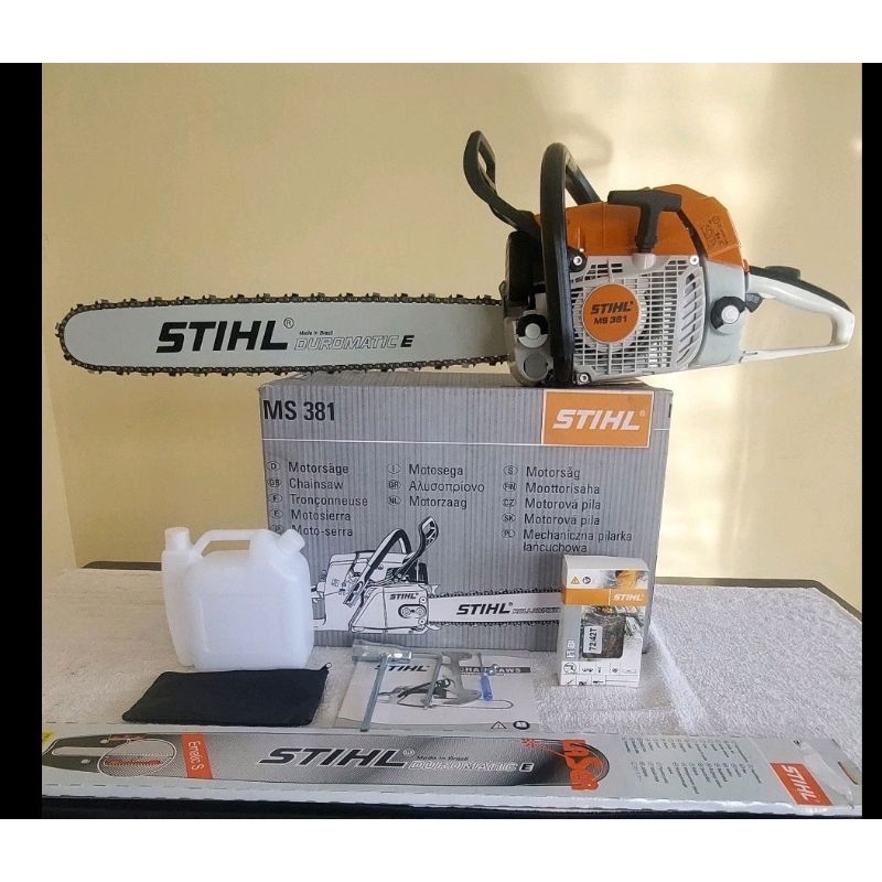 Jual Mesin Chainsaw Stihl MS 381 Bar 25" dan Rantai Komplit Fullset.Mesin Senso Sinso Stihl MS ...