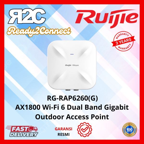 Jual RUIJIE RG-RAP6260(G) AX1800 Wi-Fi 6 Dual Band Gigabit Outdoor AP | Shopee Indonesia