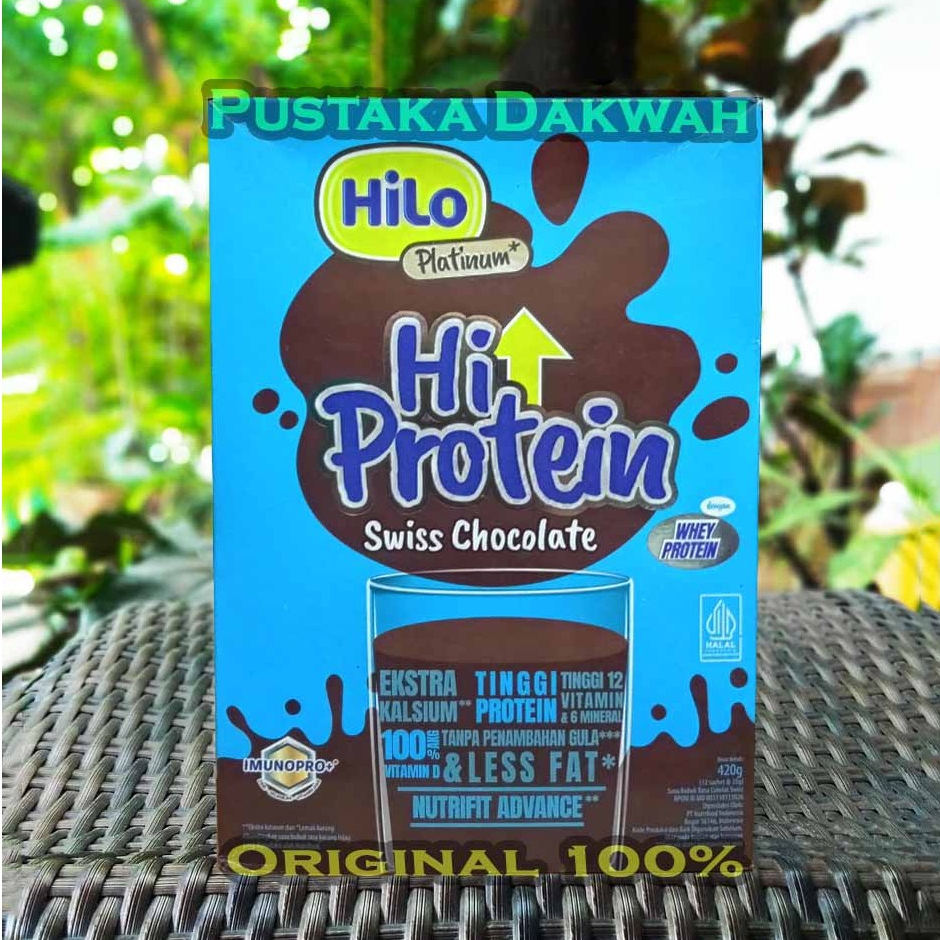 Jual Hilo Platinum Swiss Chocolate Hi Protein 420g Susu Coklat Susu ...
