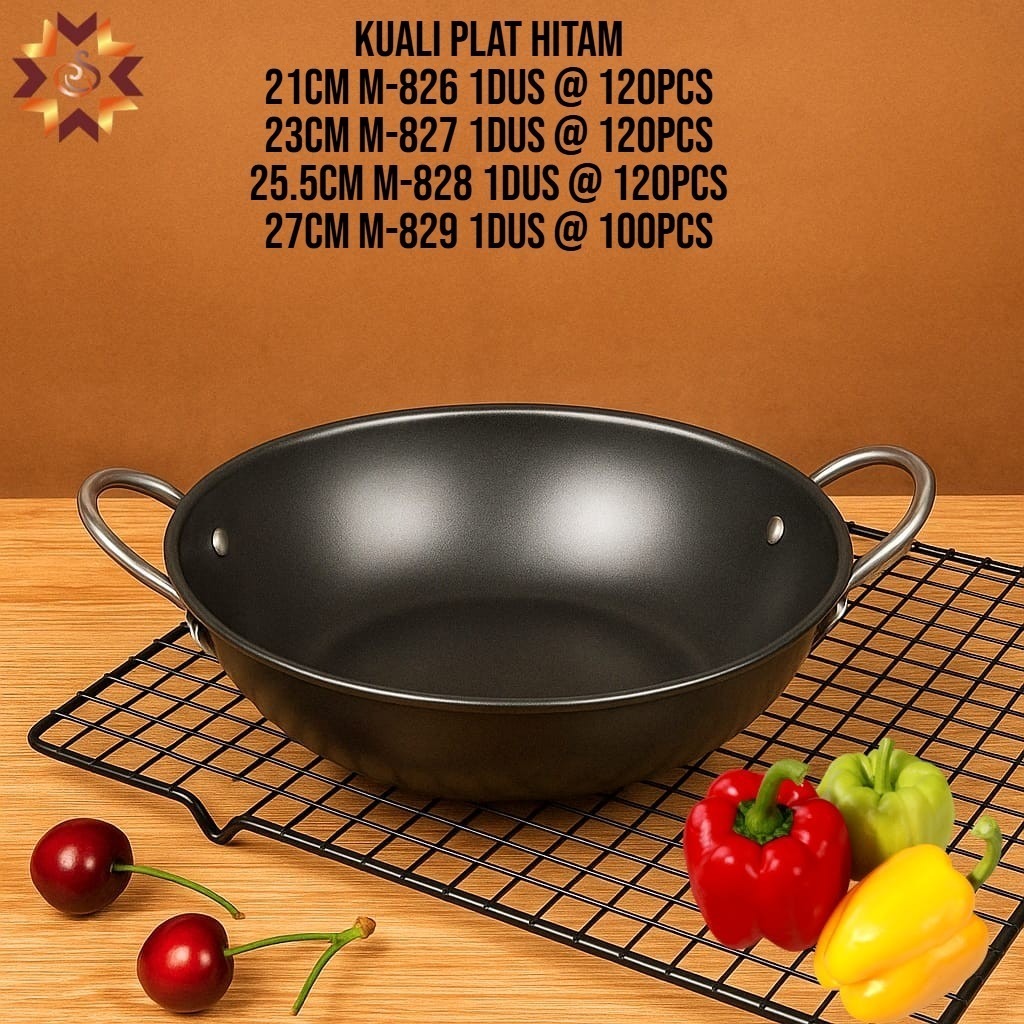 Jual Wajan Hitam Mini/ Kuali Stainless Steel/ Kuali Serbaguna/ Wajan ...