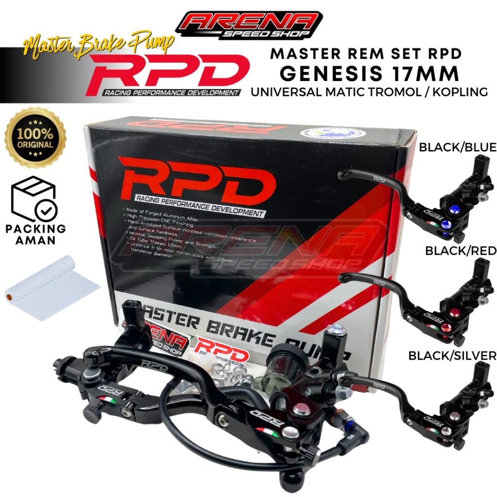 Jual RPD Master Brake Pump GENESIS 17mm set Handle Clutch / Drum Brake ...