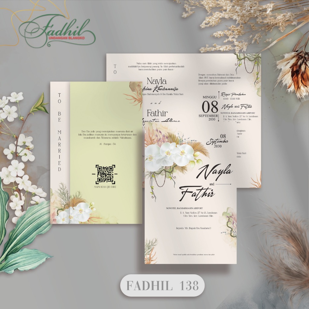 Jual FADHIL 138 Blanko Undangan | Blangko Undangan | Undangan Murah | Free File Setting | Shopee ...