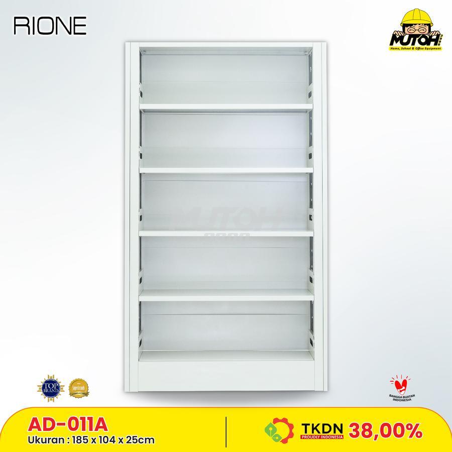 Jual RAK BUKU PERPUSTAKAAN 1 MUKA 5 RUANG BACKPLAT RIONE AD-011A TKDN ...