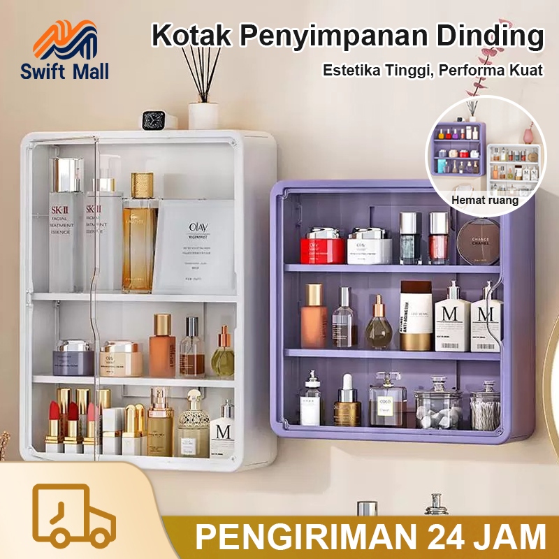 Jual Swift Mall Lemari Penyimpanan Dinding Plastik Serbaguna Rak Kamar ...