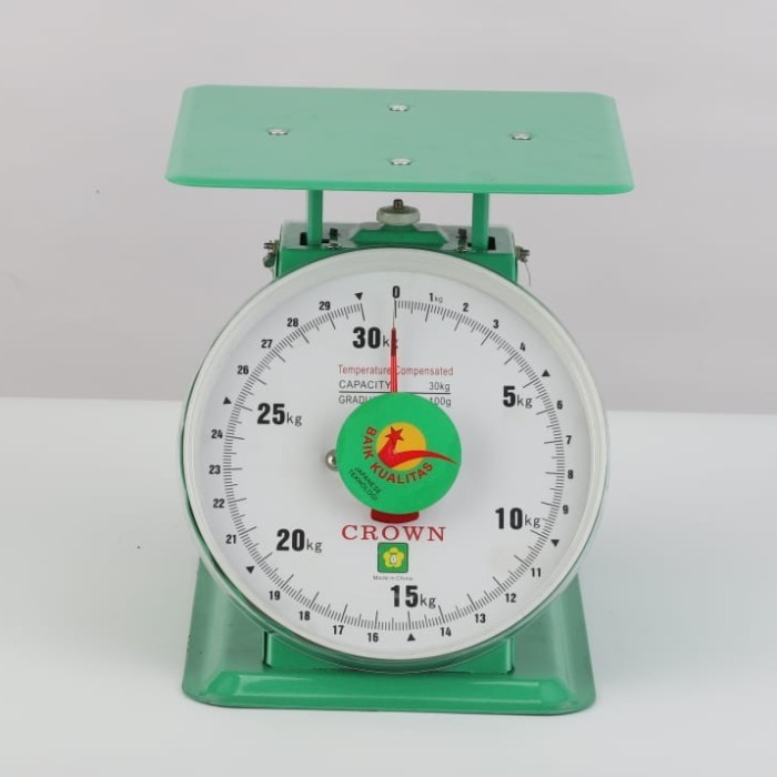 Jual CROWN NHNO HOA Timbangan Manual Jarum VIETNAM 30Kg Spring Dial Scale Besi Plat Datar Rata ...