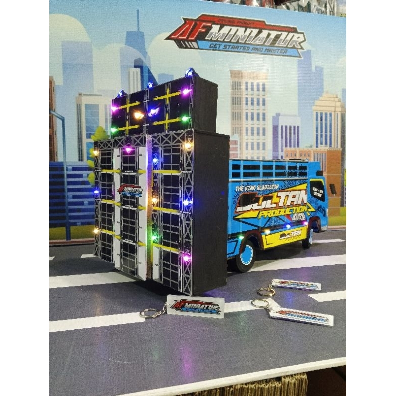 Jual Miniatur truk sound system horeg/miniatur sound system horeg ...