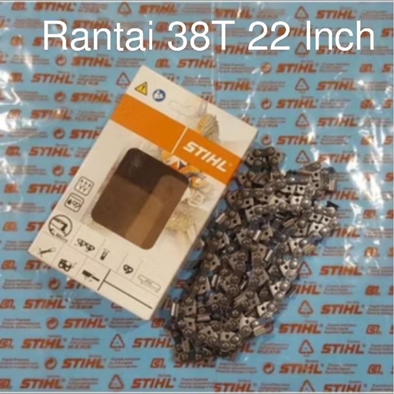 Jual Rantai Chainsaw STIHL 38T 22" inch / Rante Senso Sinso Bar 22" Inch ORIGINAL | Shopee Indonesia