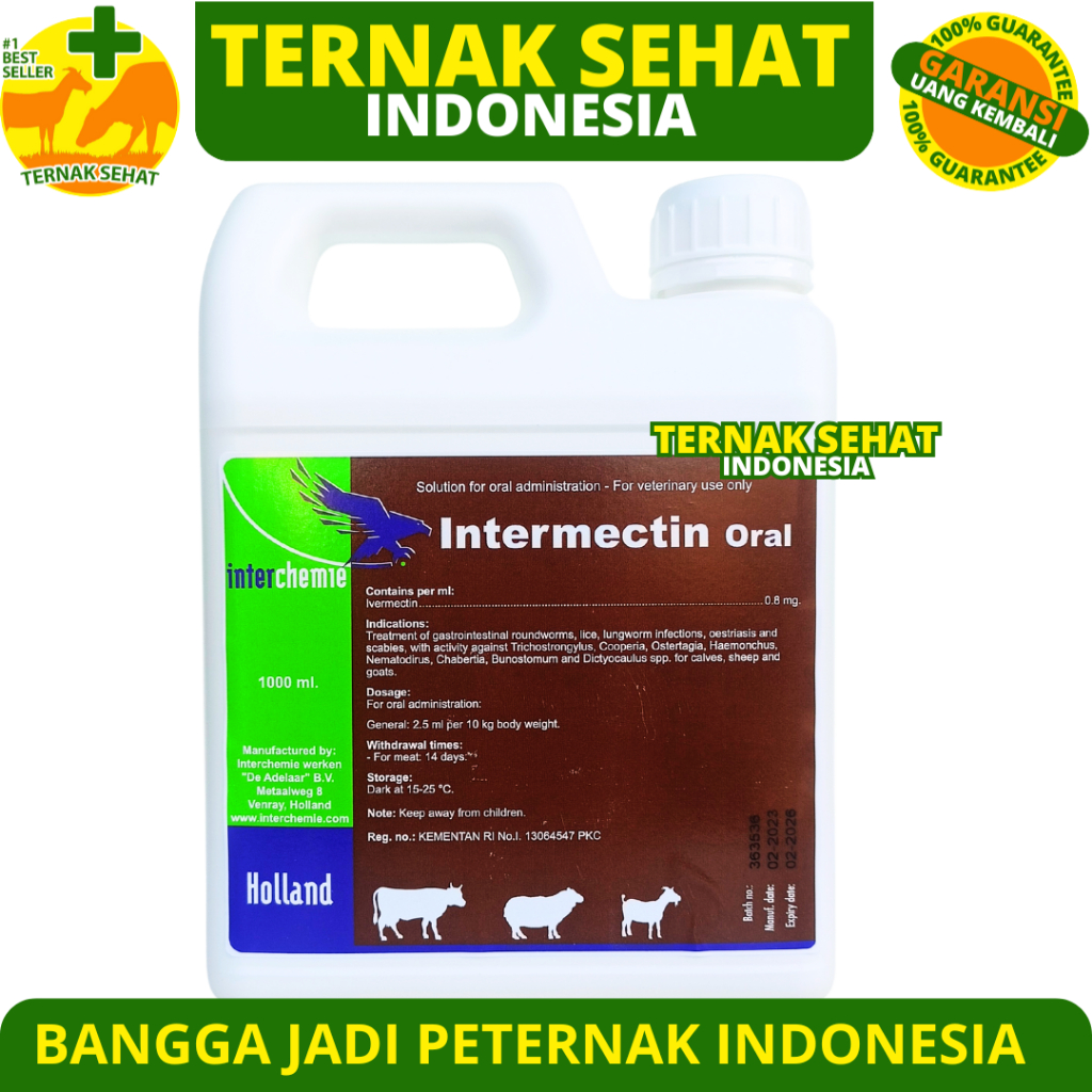 Jual INTERMECTIN ORAL 1 LITER ORIGINAL | Shopee Indonesia
