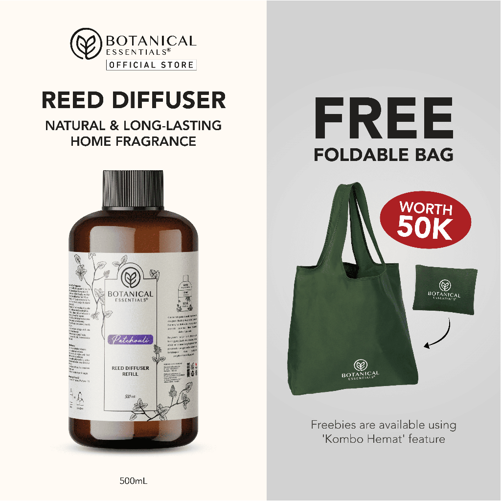 Jual [FREE FOLDABLE BAG ADD ON WITH KOMBO HEMAT] Botanical Essentials - Reed Diffuser Refill ...