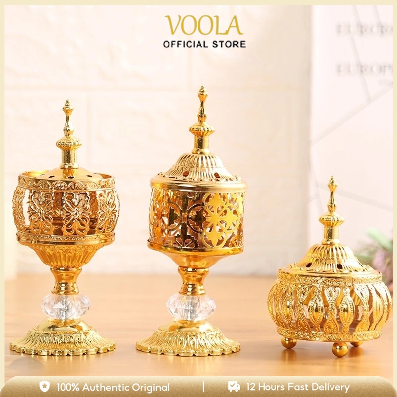 Jual VOOLA Tempat Bakar Dupa Pembakar Dupa Desain Timur Tengah Arab Bahan Metal Bukhoor Mabkhara ...