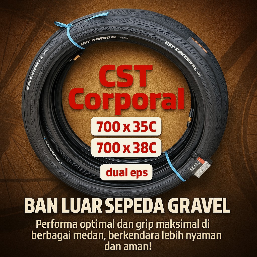 Jual CST Corporal Ban Luar Sepeda Premium untuk Gravel dan Hybrid Bike, Ukuran 700 x 35C dan 38C ...