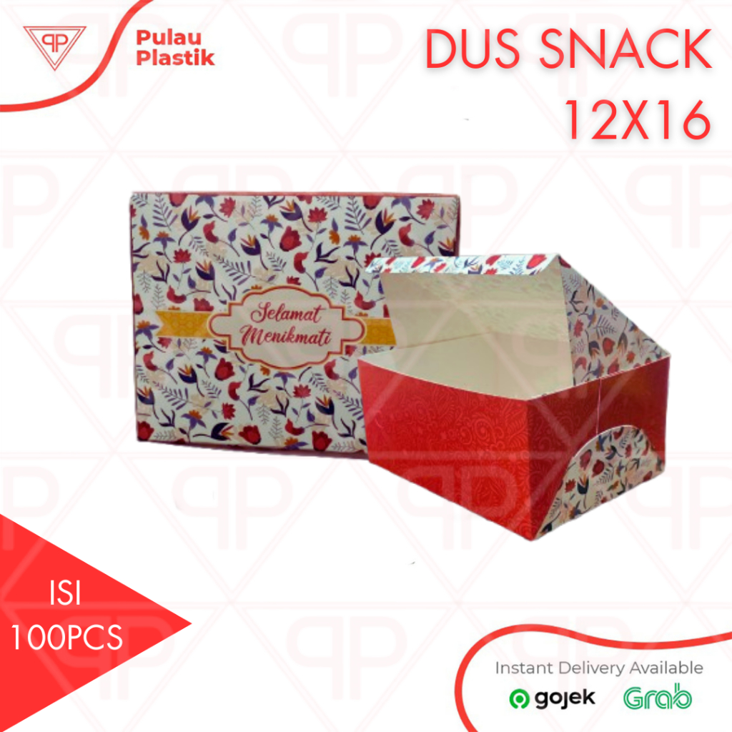 Jual Dus Snack Motif Ukuran 12 x 16 / Box Snack Printing / Isi 100 ...