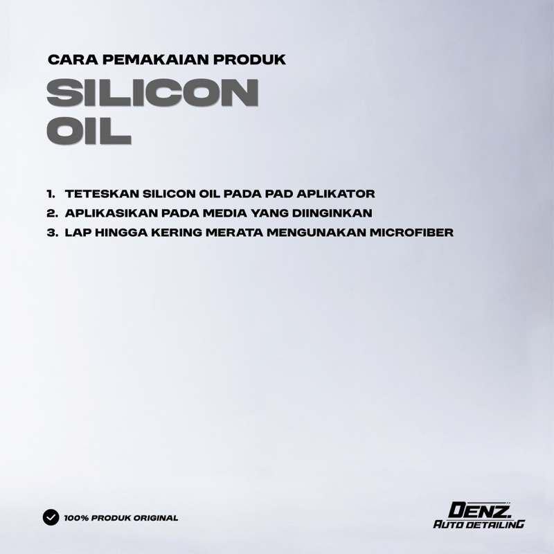 Jual TUI SILICON OIL DAN COMPOUND DENZ AUTO DETAILING PENGHILANG BARET ...