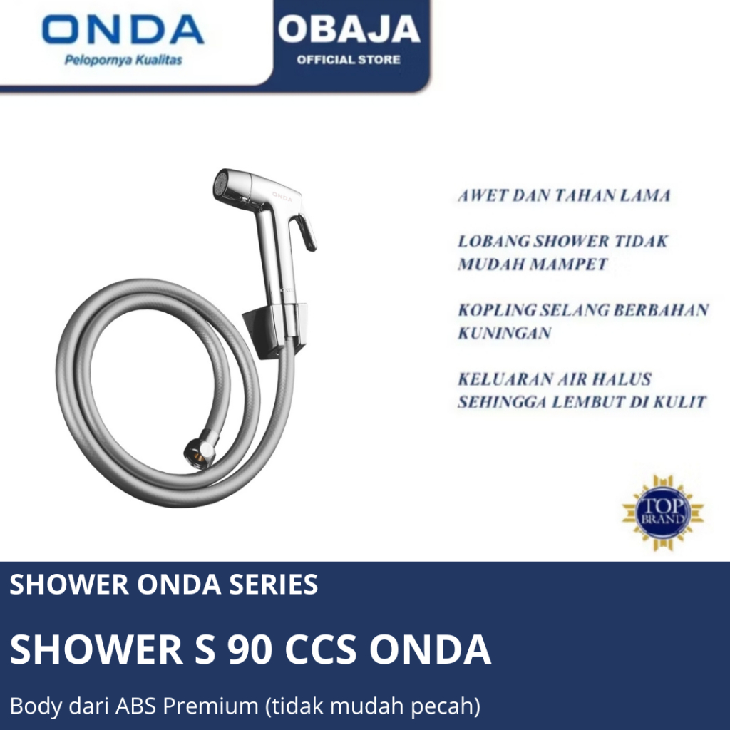 Jual Onda Jet Shower S 90 CCS Onda/Jet Shower/Shower Cebok Putih Onda S ...