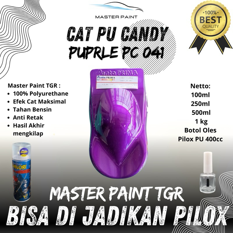 Jual (BISA DIJADIKAN PILOX) Cat Purple candy pu Candytone PU Purple ...