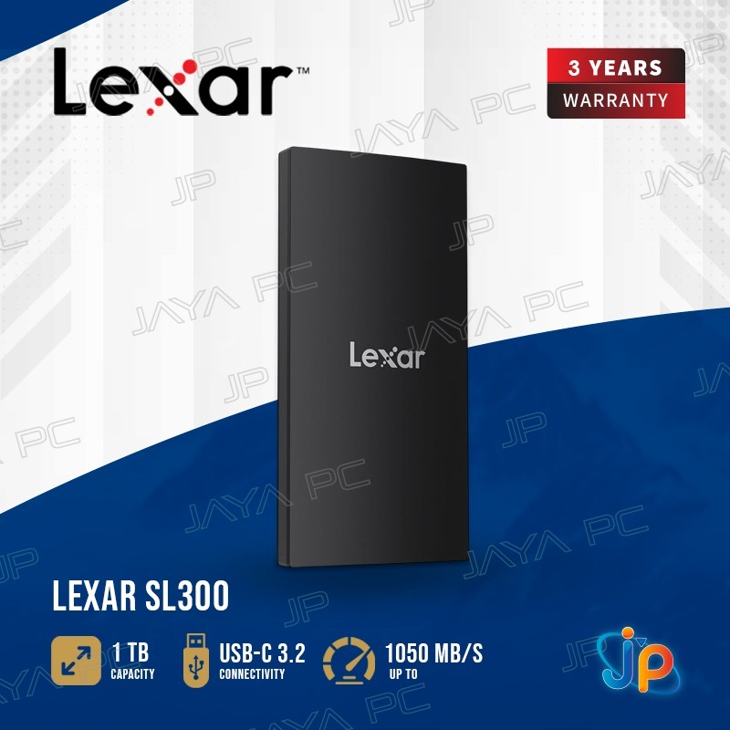 Jual Lexar SL300 SSD External Portable 1TB - 1 TB USB-C 3.2 | Shopee ...