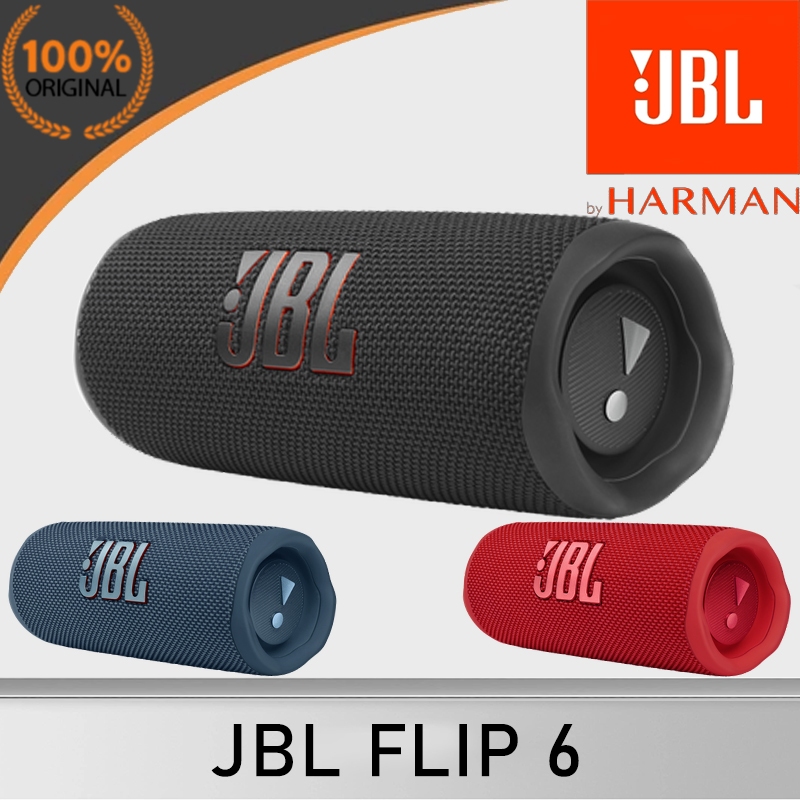 Jual 【100%Original】JBL Flip 6 Waterproof Portable Bluetooth Speaker, Powerful Sound and deep ...